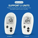 SUWU Blood Glucose Monitor Kit, 100 Glucometer Strips, 100 Lancets, 1 ...