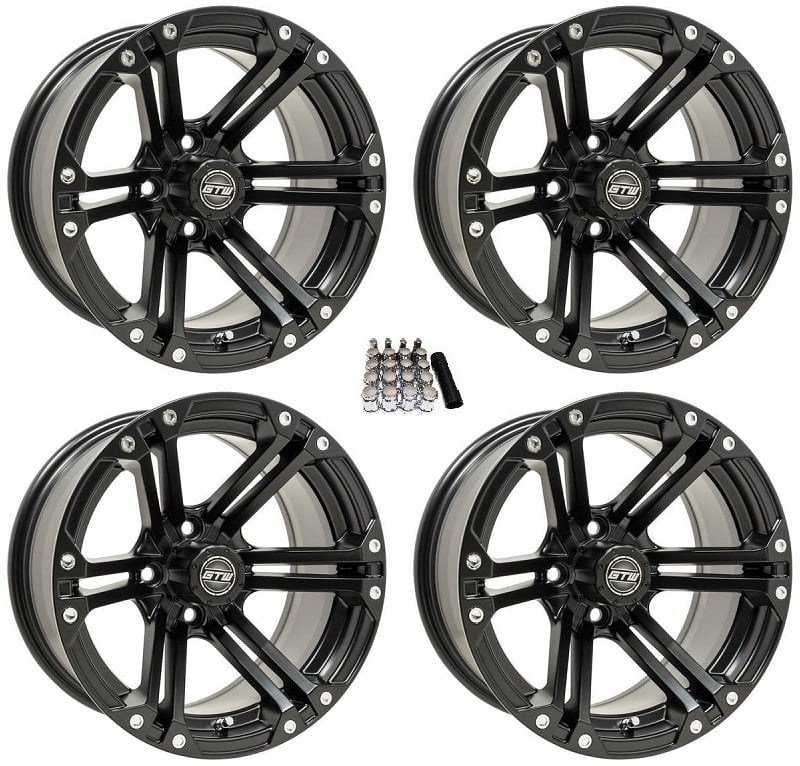 GTW Specter 14" Golf Cart Wheels/Rims Black E-Z-GO & Club Car - Walmart.com