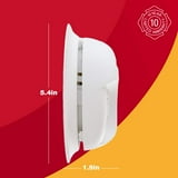 First Alert Fire Alarm with Escape Light Detector, Battery Operated ...