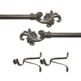 PowerSellerUSA Metallo Decorative Telescopic Metal Curtain Rod, 66" to ...