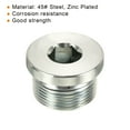 Uxcell M27*1.5 Internal Hex Head Pipe Fitting Plug, Male Thread 45 ...