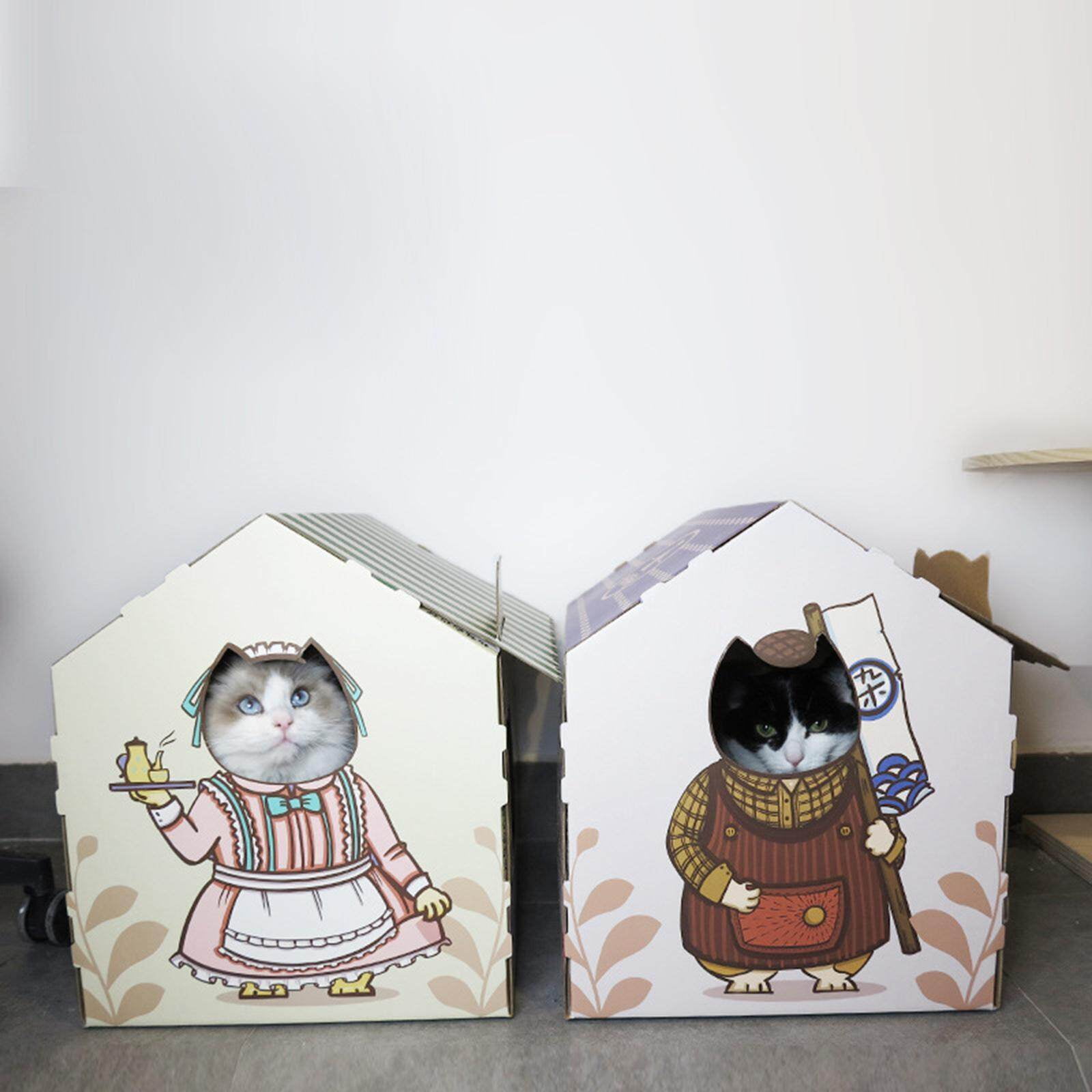 Click here for Thinsony Corrugated Cardboard Cat House With Scrat... prices