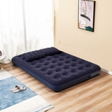 Honeydrill Full Size Inflatable Mattress with Flocking Air Bed, Two ...
