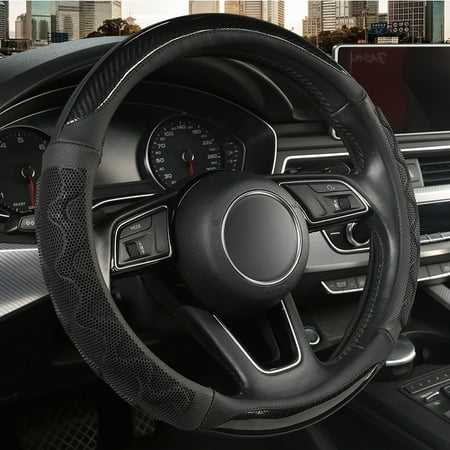 Xizioo Large Size Steering Wheel Cover Great Grip with 3D Honeycomb ...