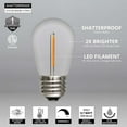 S14 Vintage Edison LED Patio Light Bulbs, Shatterproof Outdoor 0.7W ...