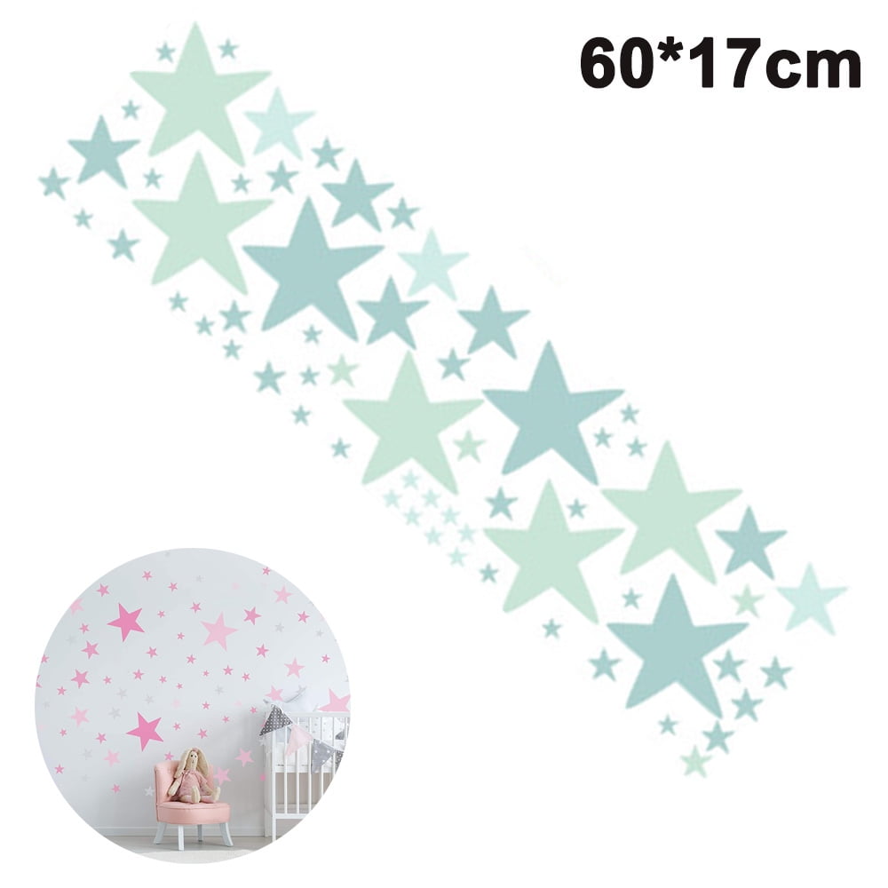 Calcomanías de pared de estrellas, pegatinas de pared removibles ...