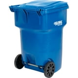 Global Industrial Large Outdoor Rolling Plastic Garbage Can with Wheels ...