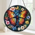 Butterfly Stained Glass Suncatcher – Colorful Window Hanging Decor ...