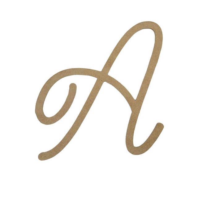 Wooden Letter Unfinished, Ariana Font, Craft Cutout - Walmart.com