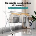Clothes Drying Rack 42.52~62.99 Inches, Telescopic and Foldable ...