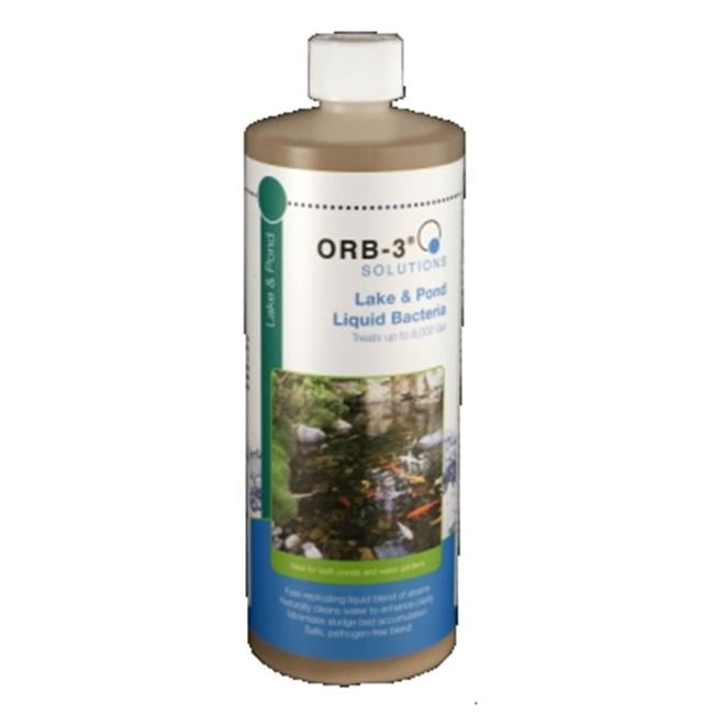 Orb-3 L165-000-1Q 1 qt Lake & Pond Liquid Bacteria Bottle - Walmart.com