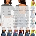 Crop Tops for Women Long Sleeve Open Back Boat Neck Slim Fit Going Out ...