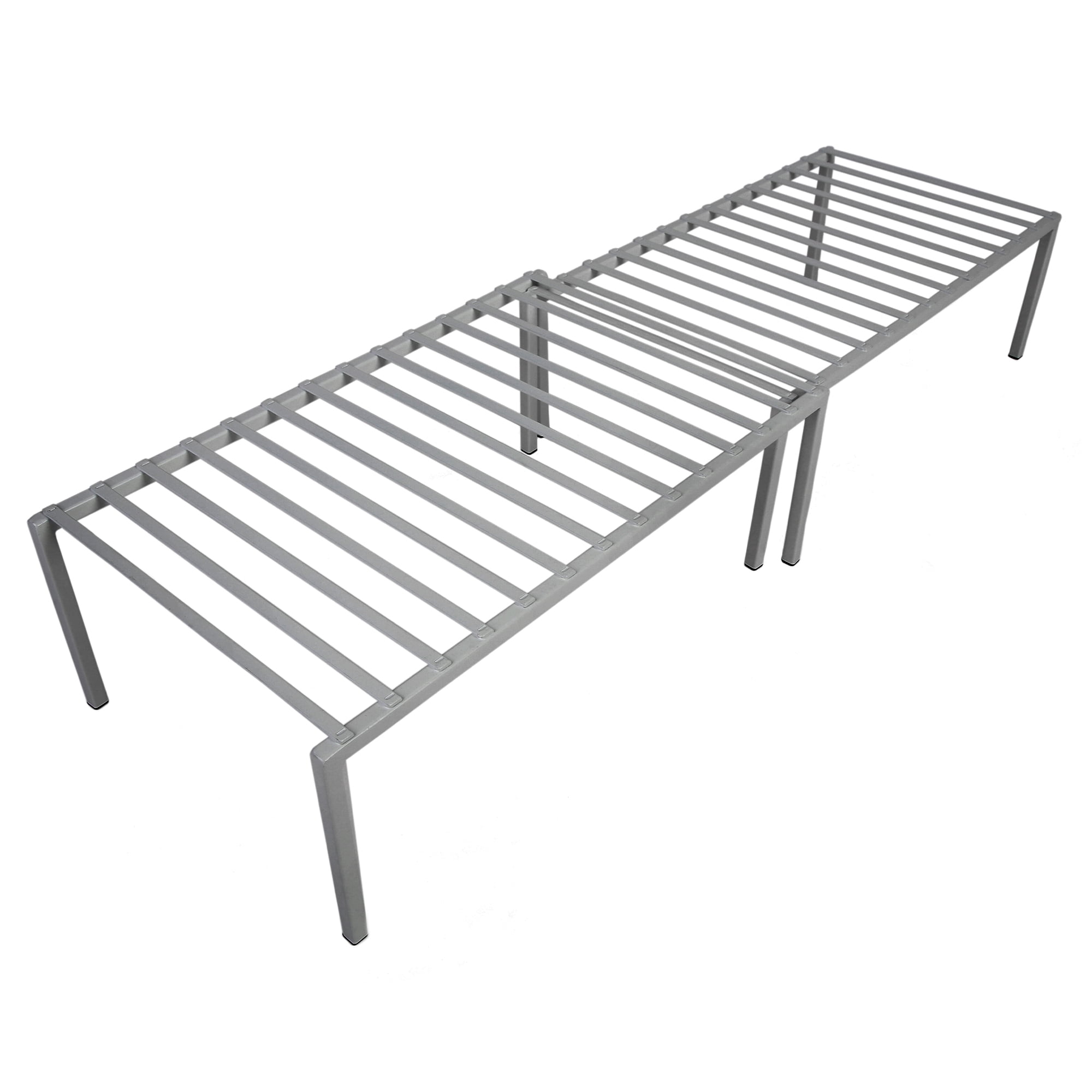 Smart Design Premium Expandable Cabinet Storage Shelf Rack - Large- 16 ...