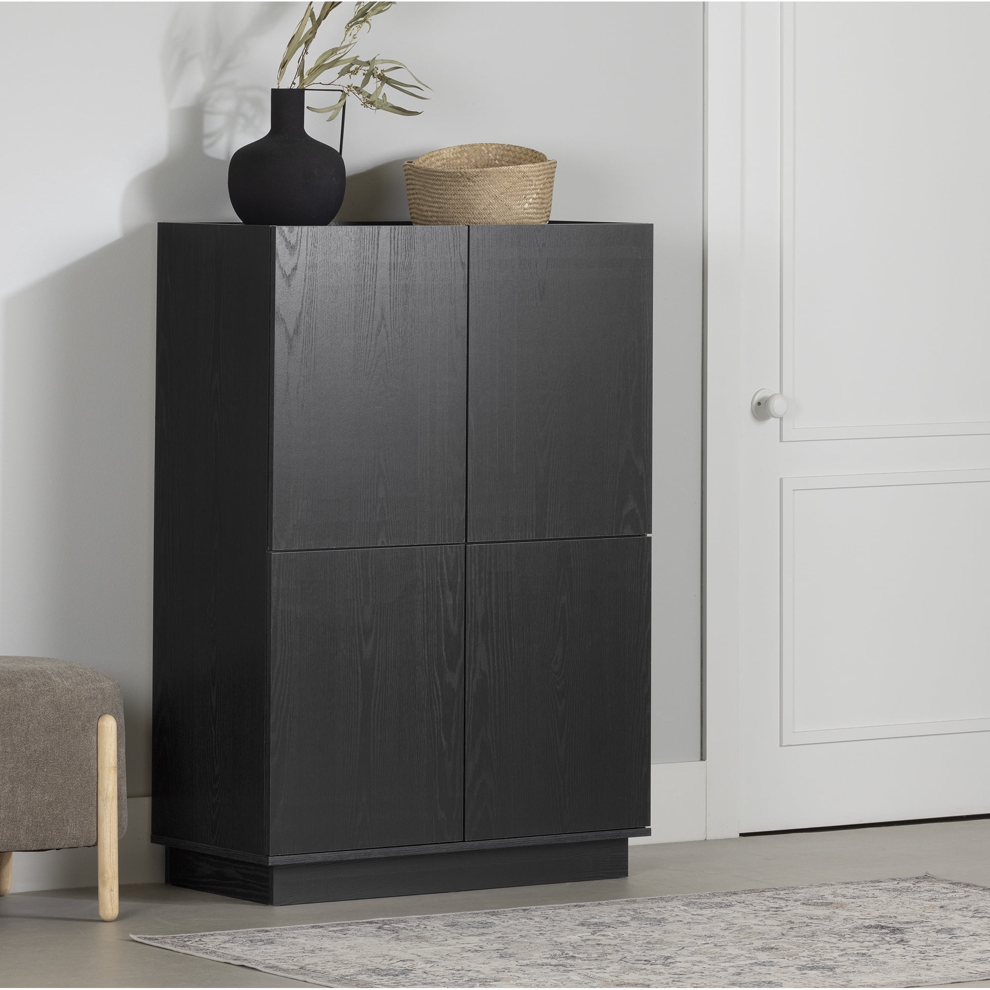 Click here for South Shore Liora 4-Door Bookcase With Shelves  In... prices