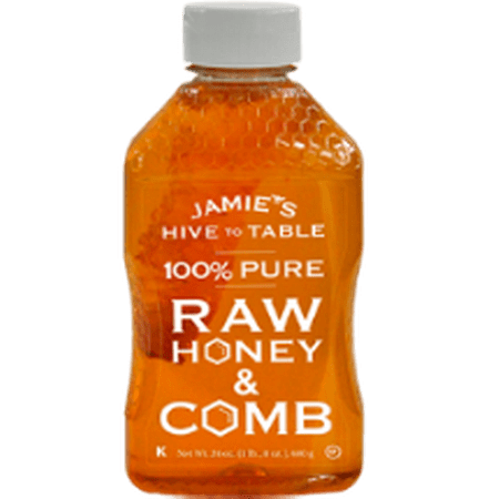 Jamie's Hive to Table 100% PURE Raw Honey & Comb, 24 Oz. - Walmart.com ...