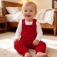 Baby Boys Girls Knit Strap Overalls Set 0-3 Years, Spring Autumn Solid ...