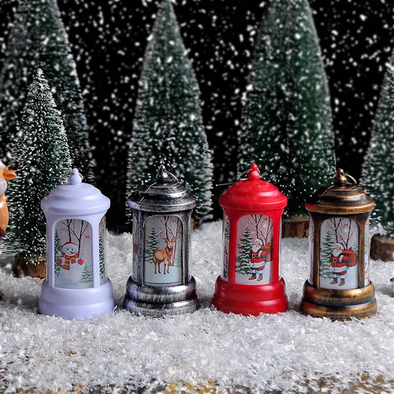 Santa Oil Lamps Ceramic Christmas Santa Claus Snowmen Oil Lamp,