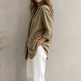 Achuyrbd Women's Retro Lapel Blazer, Button Down Open Front Jacket ...