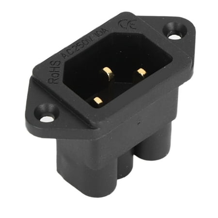 Rdeghly Gold Plated IEC Panel Mount Plug Adapter,Pure Copper IEC Power ...