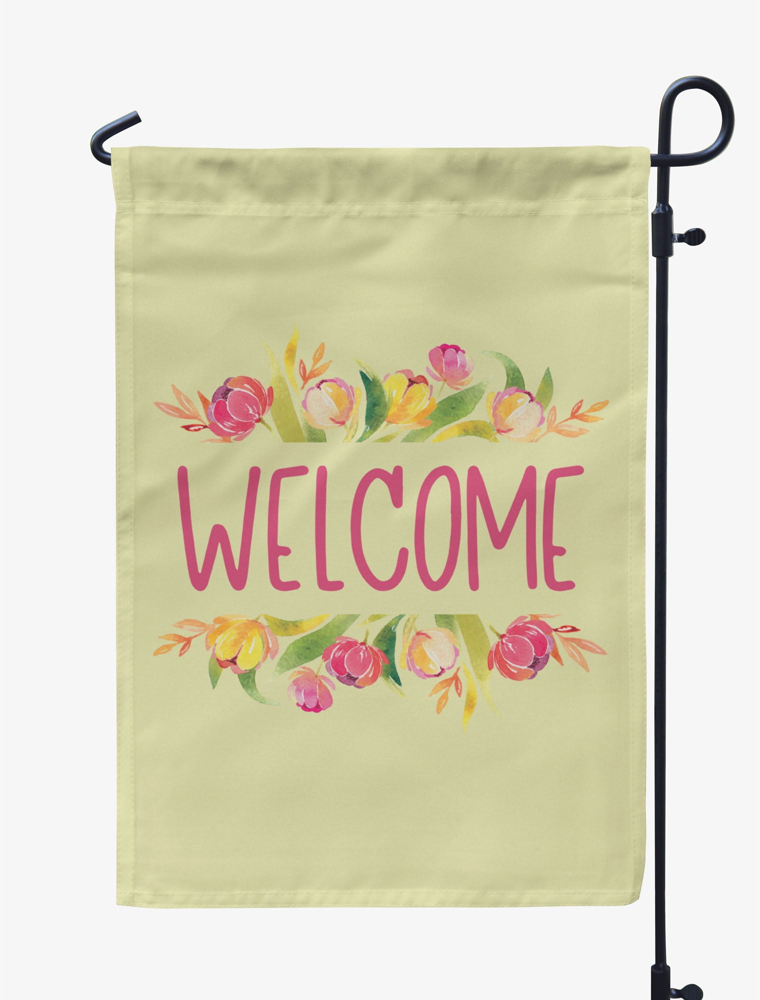 Printtoo Tan Welcome Garden Summer Camping Flags For Campers Double ...