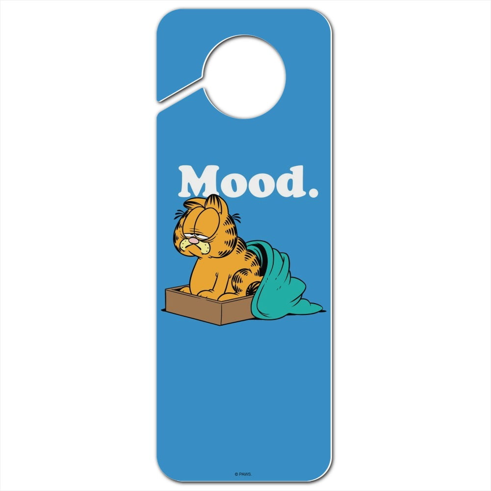 Garfield Mood Plastic Door Knob Hanger Sign - Walmart.com
