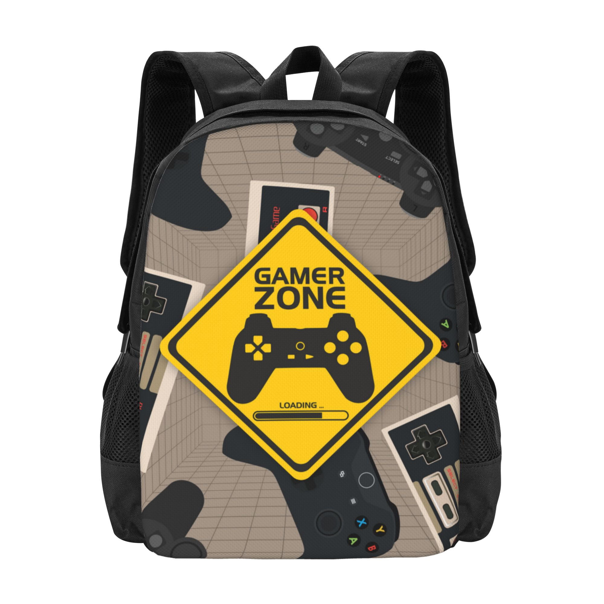 DouZhe Lightweight Backpack, Gamer Zone Game Controller Prints Travel ...