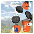 5 Gallon Bucket Toilet Seat with Cushion & Lid - Camping Portable ...