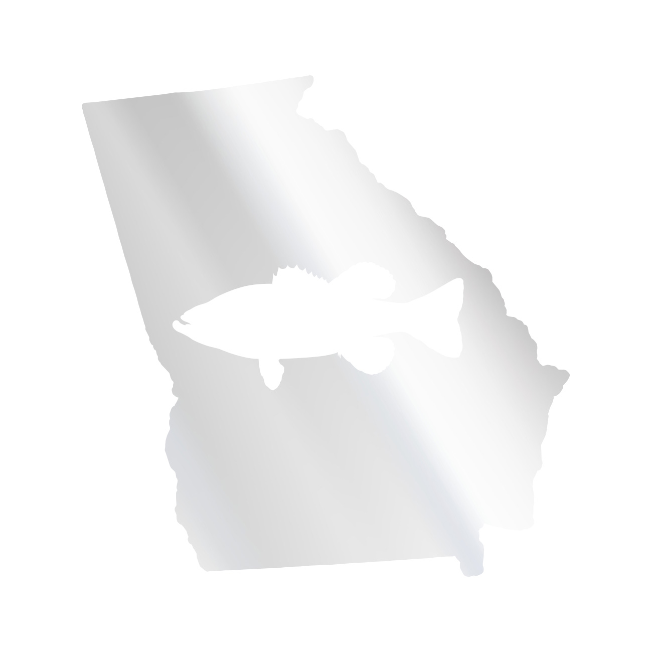 Georgia Bass Sticker Decal Die Cut - Self Adhesive Vinyl - Weatherproof ...