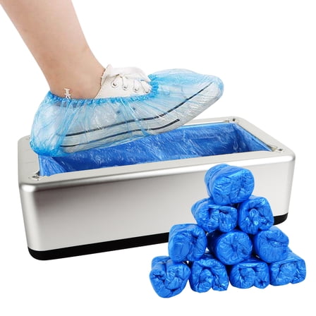 Miumaeov Indoor Automatic Shoe Covers Dispenser, Disposable Plastic ...