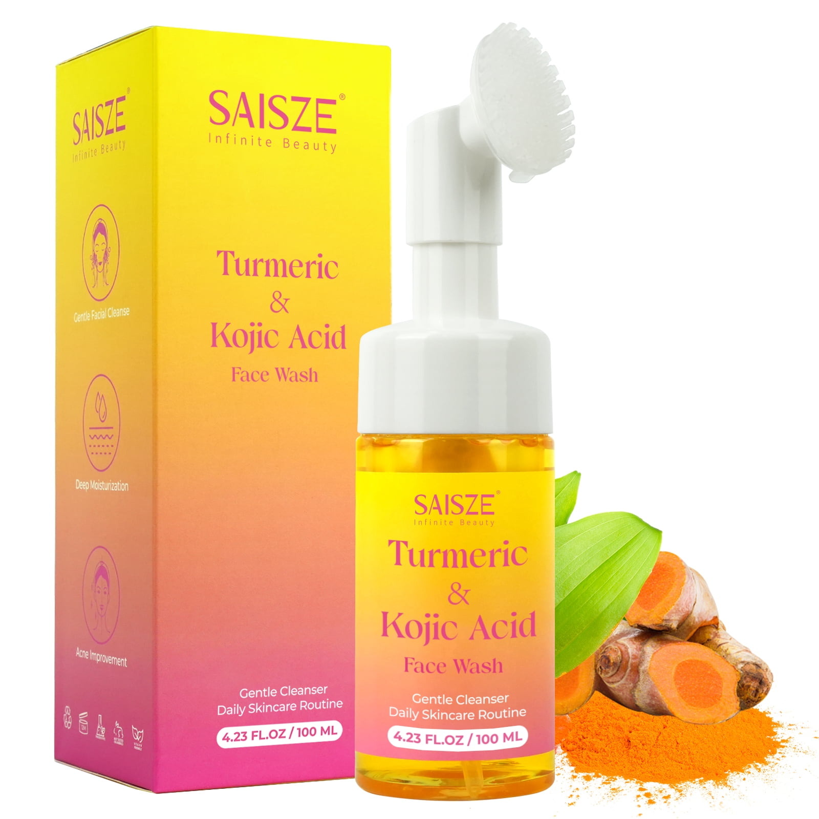 Click here for Saisze Turmeric Foaming Face Wash With Brush  Koji... prices