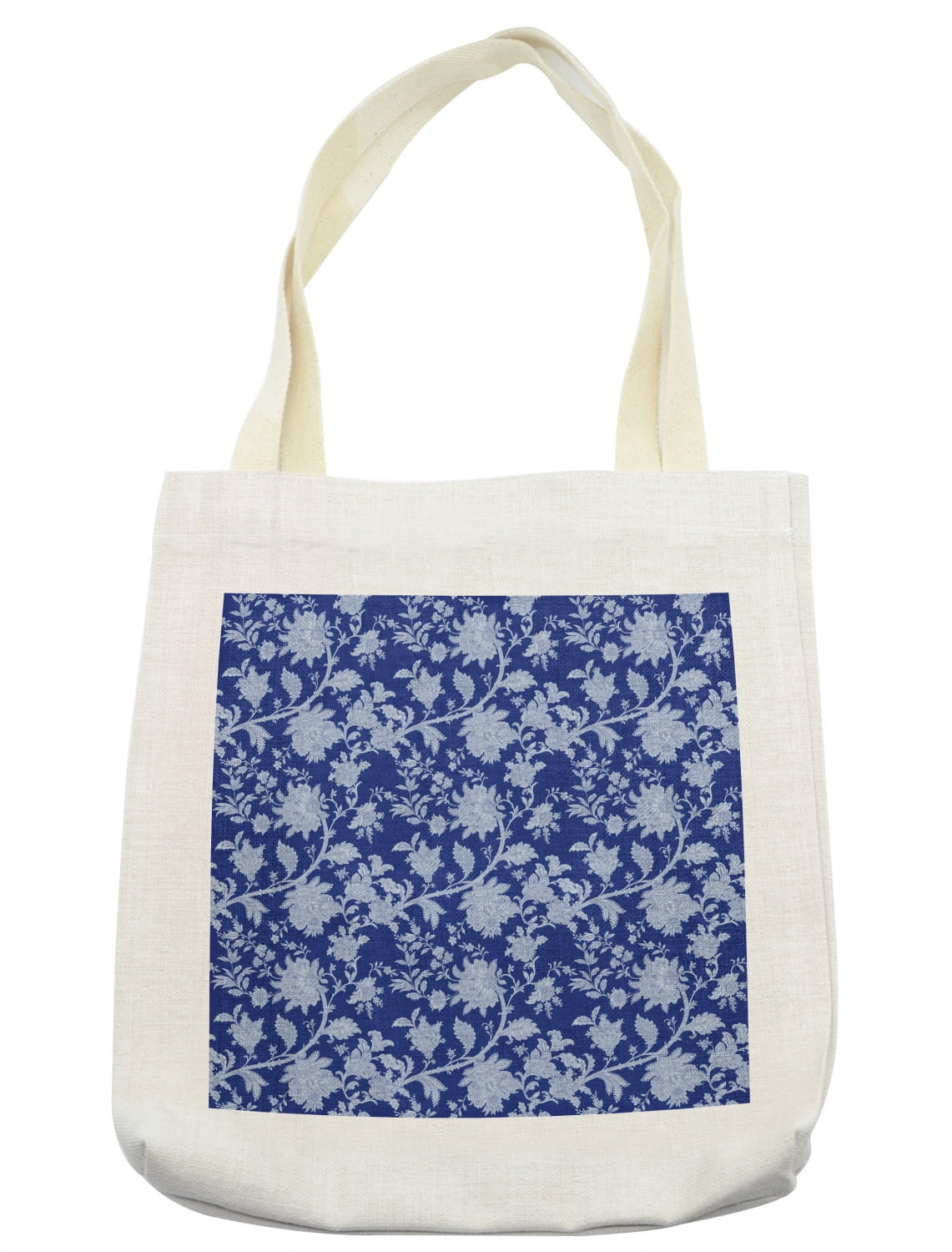 Floral Tote Bag, Classic Middle Eastern Flowers and Paisley Pattern ...