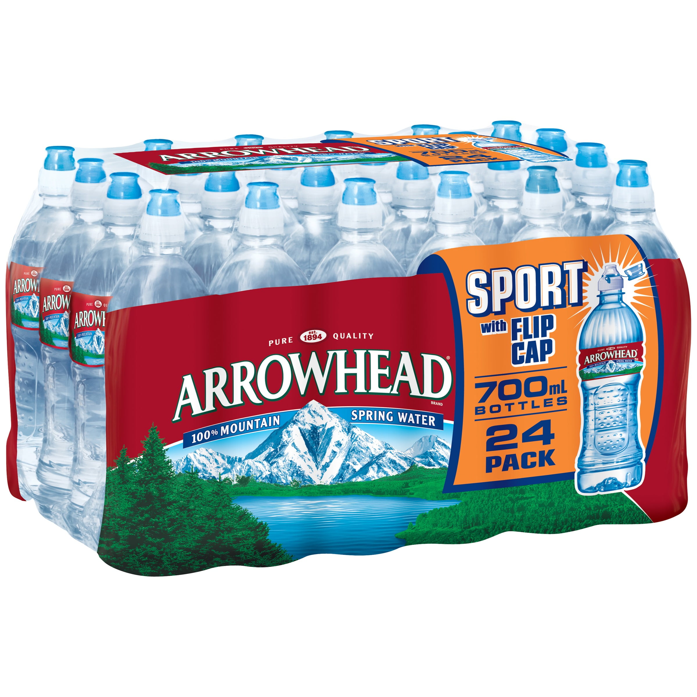 ARROWHEAD 100% Mountain Spring Water 24-23.7 fl. oz. Bottles - Walmart.com