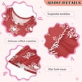 Christmas Red Background Hearts Inside Snowflakes Sleeveless Dress A ...