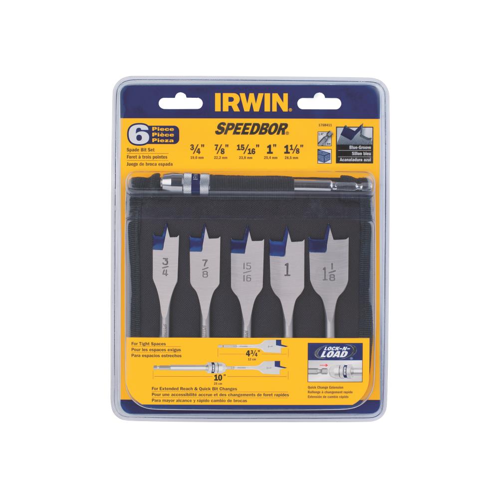 IRWIN 1768411 Wood Drilling Bit Pro Set,6 Pcs - Walmart.com
