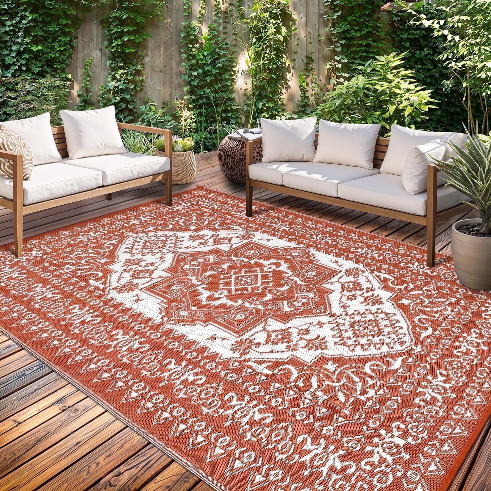Click here for Garvee Outdoor Rug 9x12 Waterproof Reversible Plas... prices