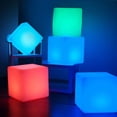Replacement Lamp Base, Cube Lamp Base with Bulb and 4000mAh LED RGB ...
