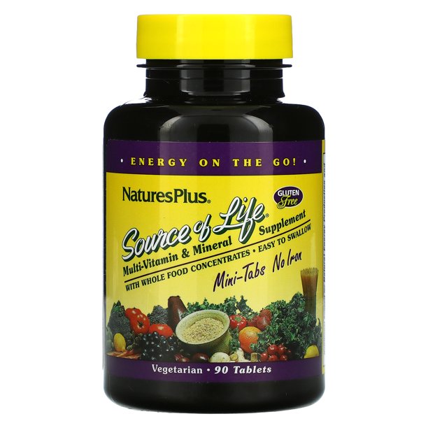 Nature's Plus Source Of Life, Multi-Vitamin & Mineral Supplement, No ...
