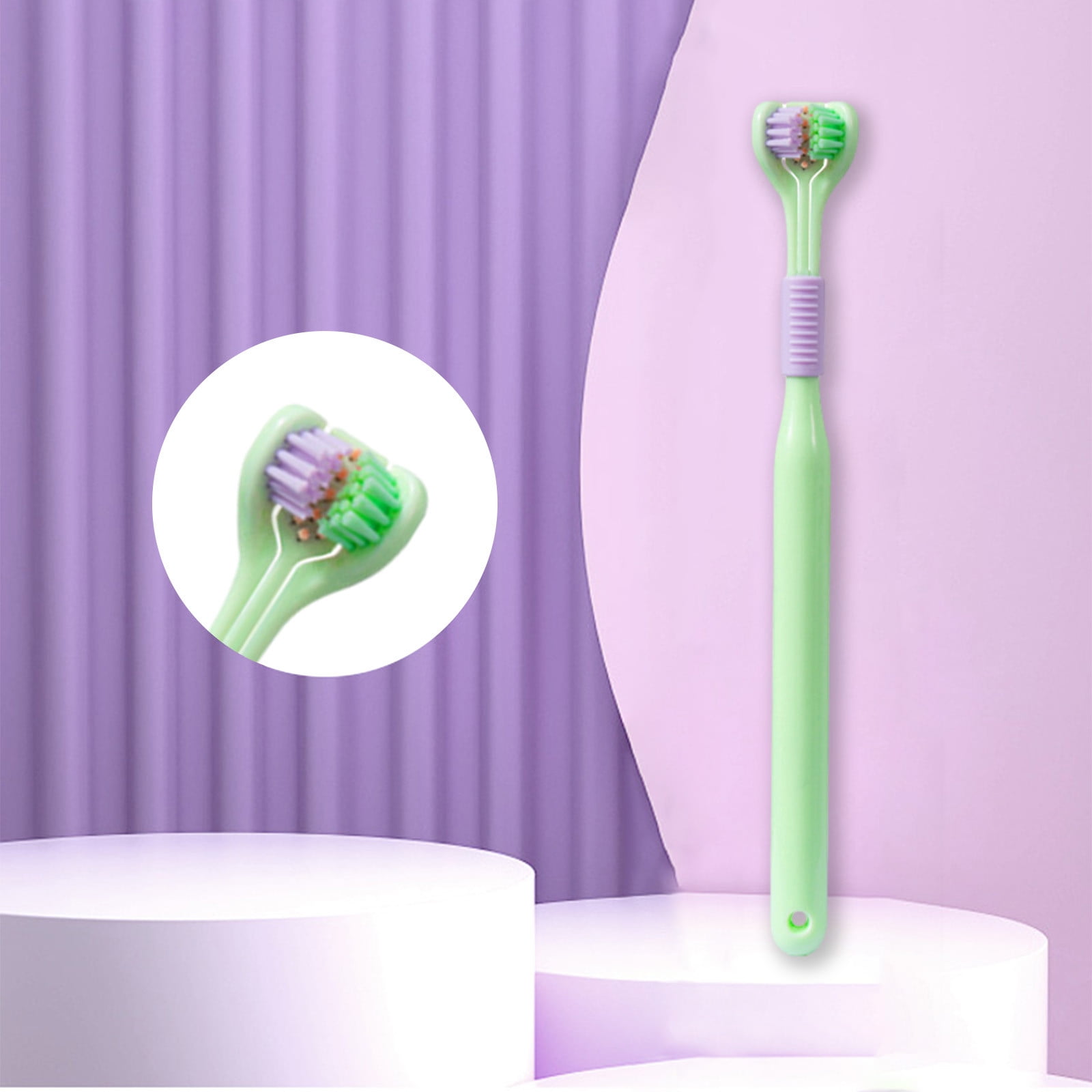 Click here for Egnmcr Three-Sided Toothbrush  Three-Head Toothbru... prices