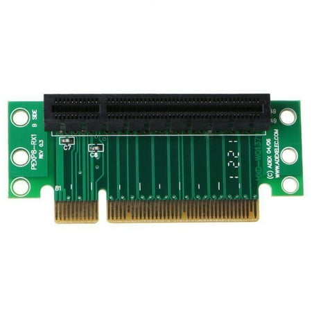 PCI Express 8X Riser Card 90° Right Angle Riser Adapter Card Converter ...