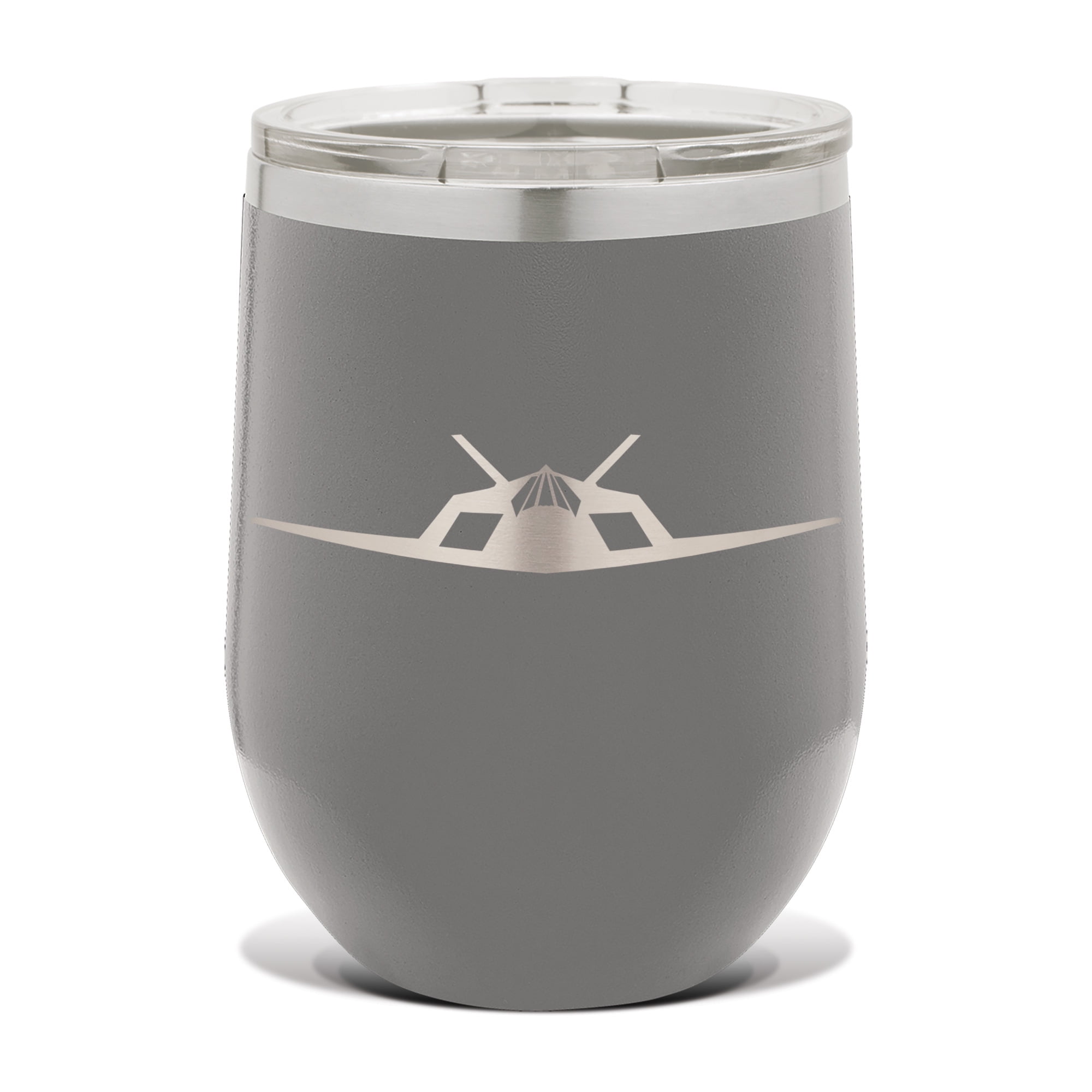 F-117 Nighthawk Wine Tumbler 12 oz - Laser Engraved - Stainess Steel - Vacuum Insulated - Double ...