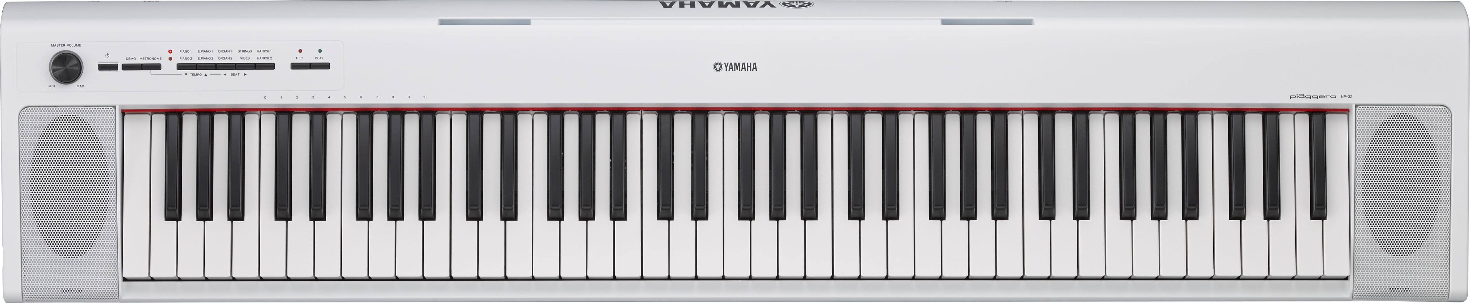 Yamaha NP32 76-Key Lightweight Portable Keyboard, White - Walmart.com