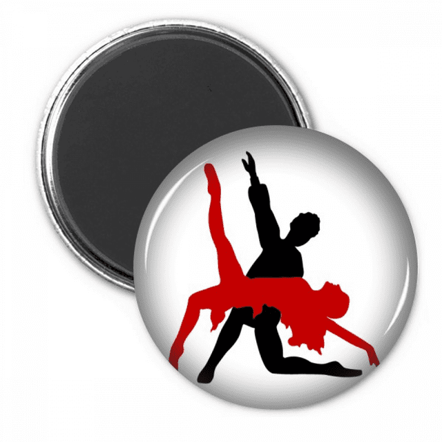 Art Duet Dance Social Dancing Refrigerator Magnet Sticker Decoration ...