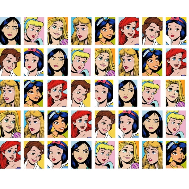 Disney Ultimate Princess 73934 Grid Premium 100% Cotton Fabric by the ...