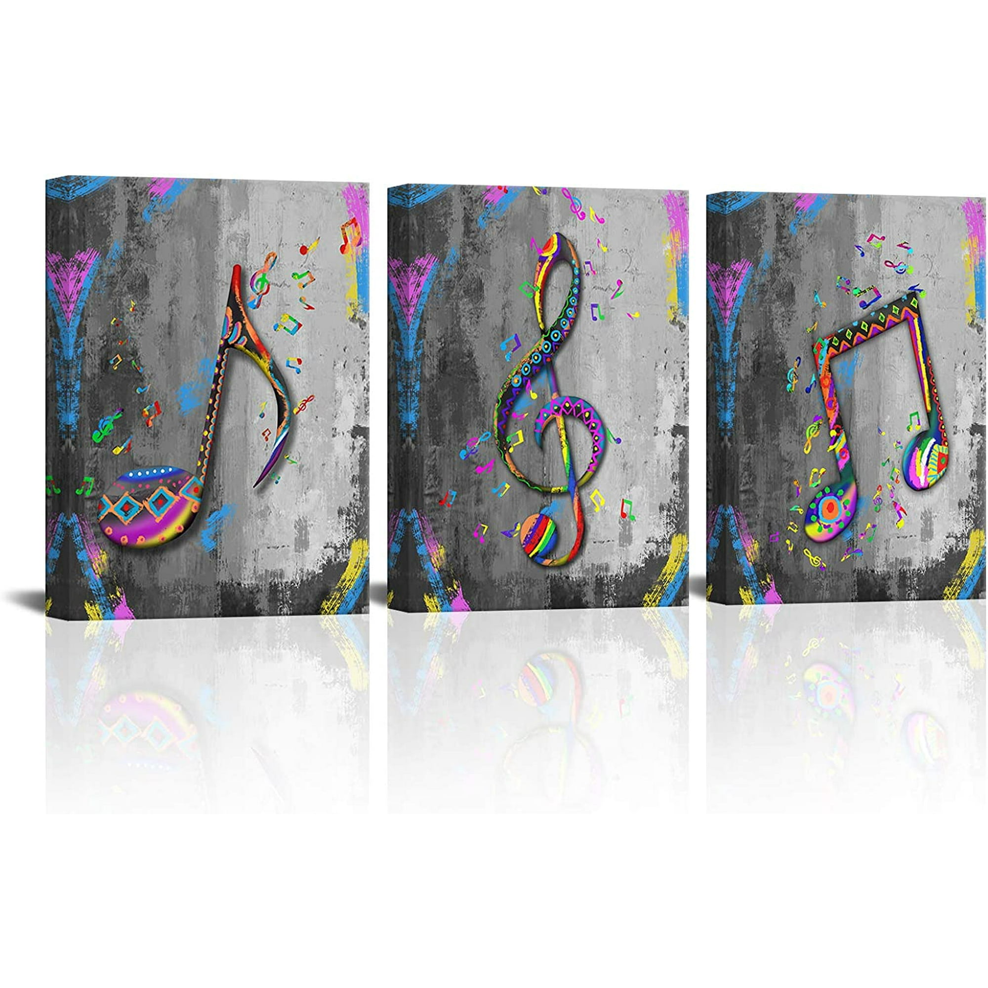 Colorful Music Note Artwork