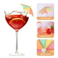 BESTYASH 50Pcs Bamboo Cocktail Umbrellas Paper Drink Picks for Holiday ...