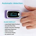 SUWU Pulse Oximeter Fingertip, Oxygen and Heart Rate Monitor, OLED ...
