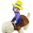 Funny Cowboy Dog Rider Costume Pet Puppy Dog Coat Halloween Christmas ...