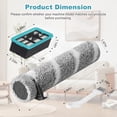 4111A 4109 Brush Roll Filter Replacement Kit for Bissell CrossWave Edge ...