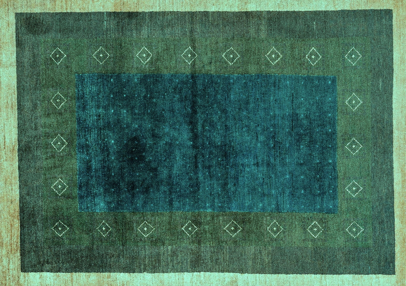 Ahgly Company Indoor Rectangle Oriental Turquoise Blue Modern Area Rugs ...