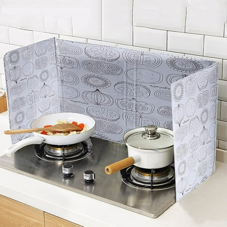 ShenMo 1 Piece Kitchen Large Printed Grease Barrier Gas Cooktop ...